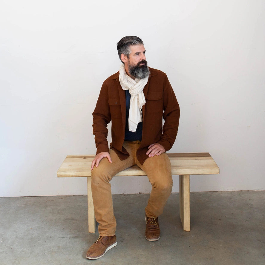 Nativilis | Sand Cashmere Scarf | Hand-Dyed, All-Season | 80" x 30 ...